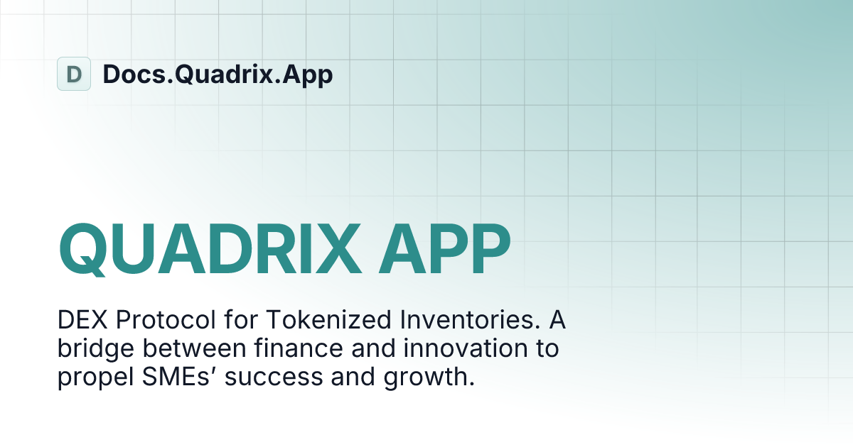 QUADRIX APP | Docs.Quadrix.App
